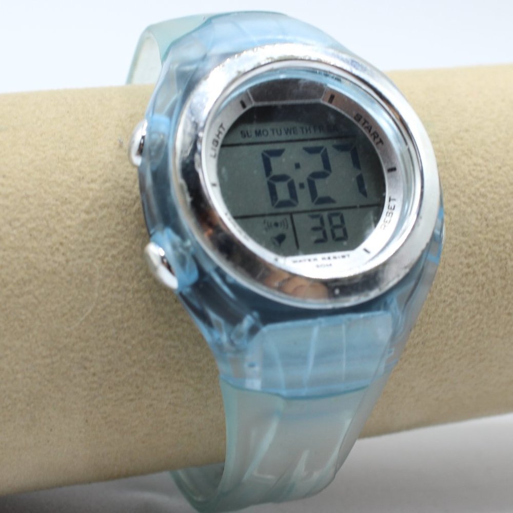 Vintage Sport Watch Digital Watch Women Light Blue To… - Gem